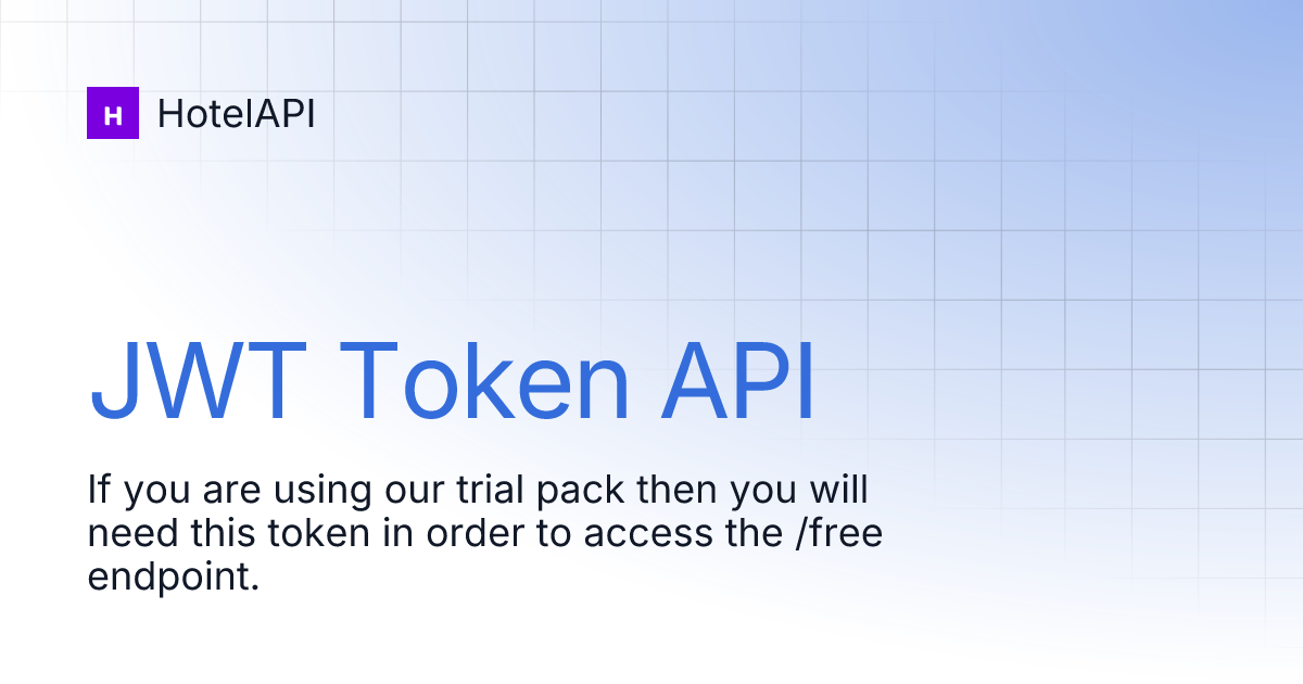 JWT Token API | HotelAPI